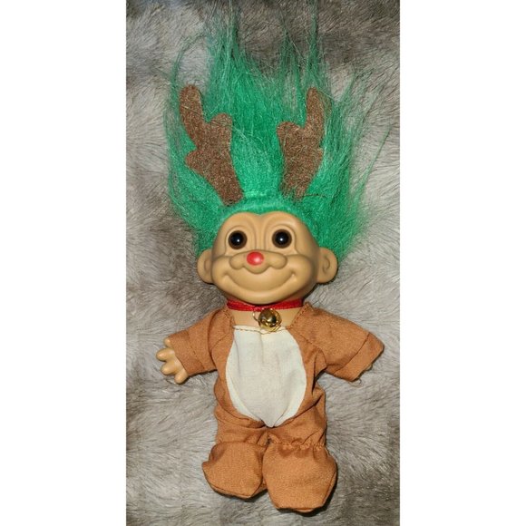 Russ | Toys | Vintage Russ Troll Doll Trolls Christmas Rudolph Red Nose ...